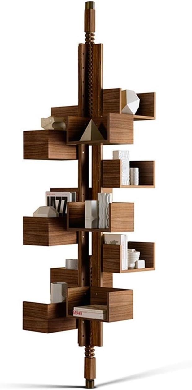 Transform Small Spaces with Our Walnut Swivel Bookshelf | Space-Saving ...