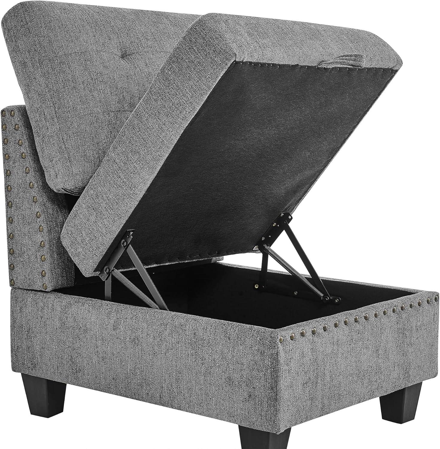 Customizing Our Grey Modular Sofa with Storage: A Love Story & Experience