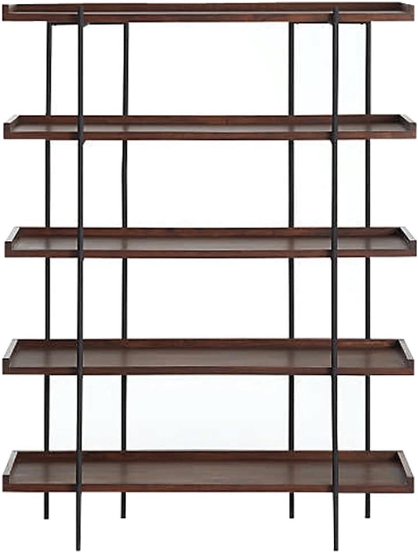 Industrial Iron Bookshelf: How We Organized Our Space Stylishly ...