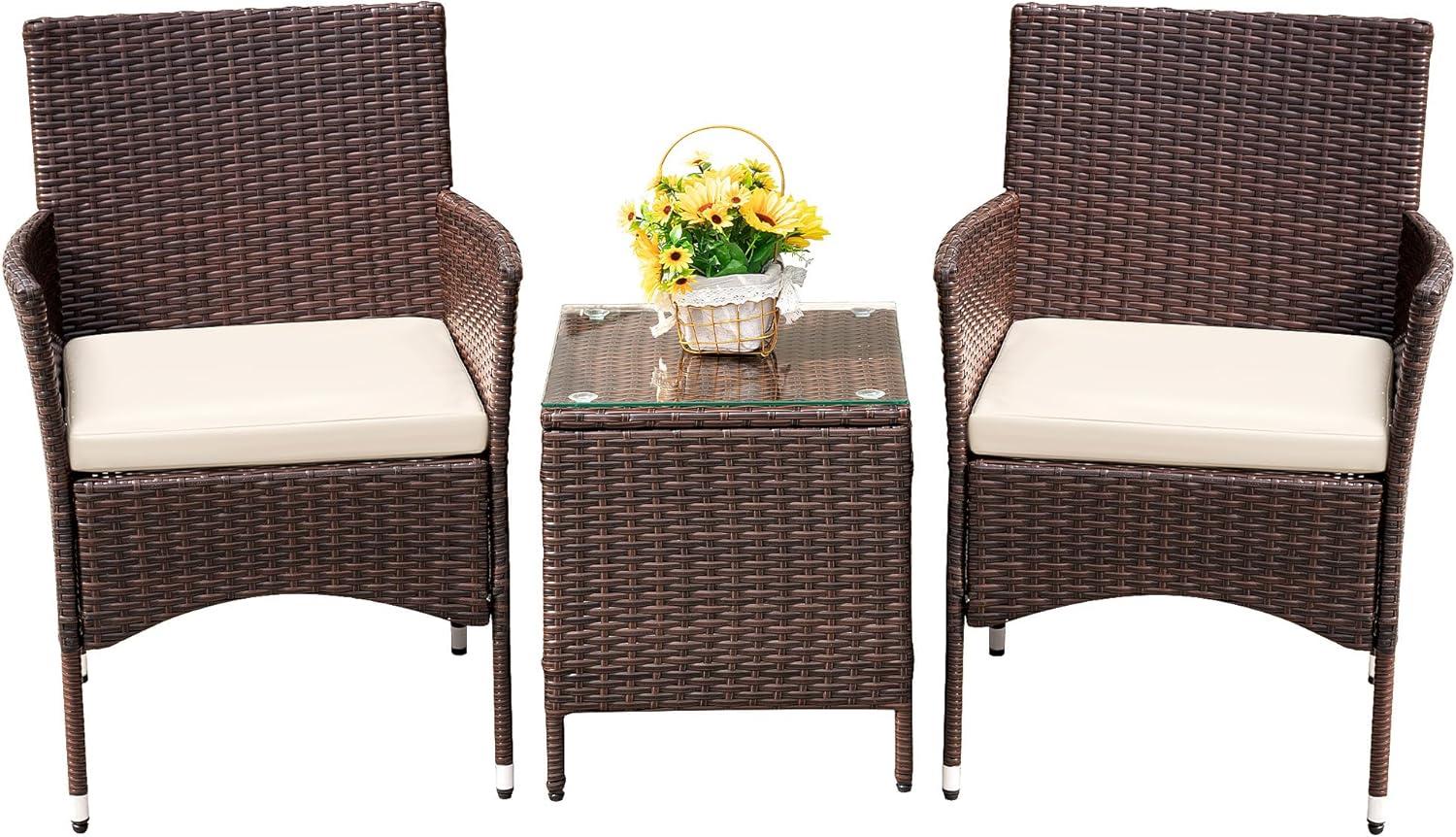 Devoko 3-Piece Patio Set Review: Comfort and Style Combined