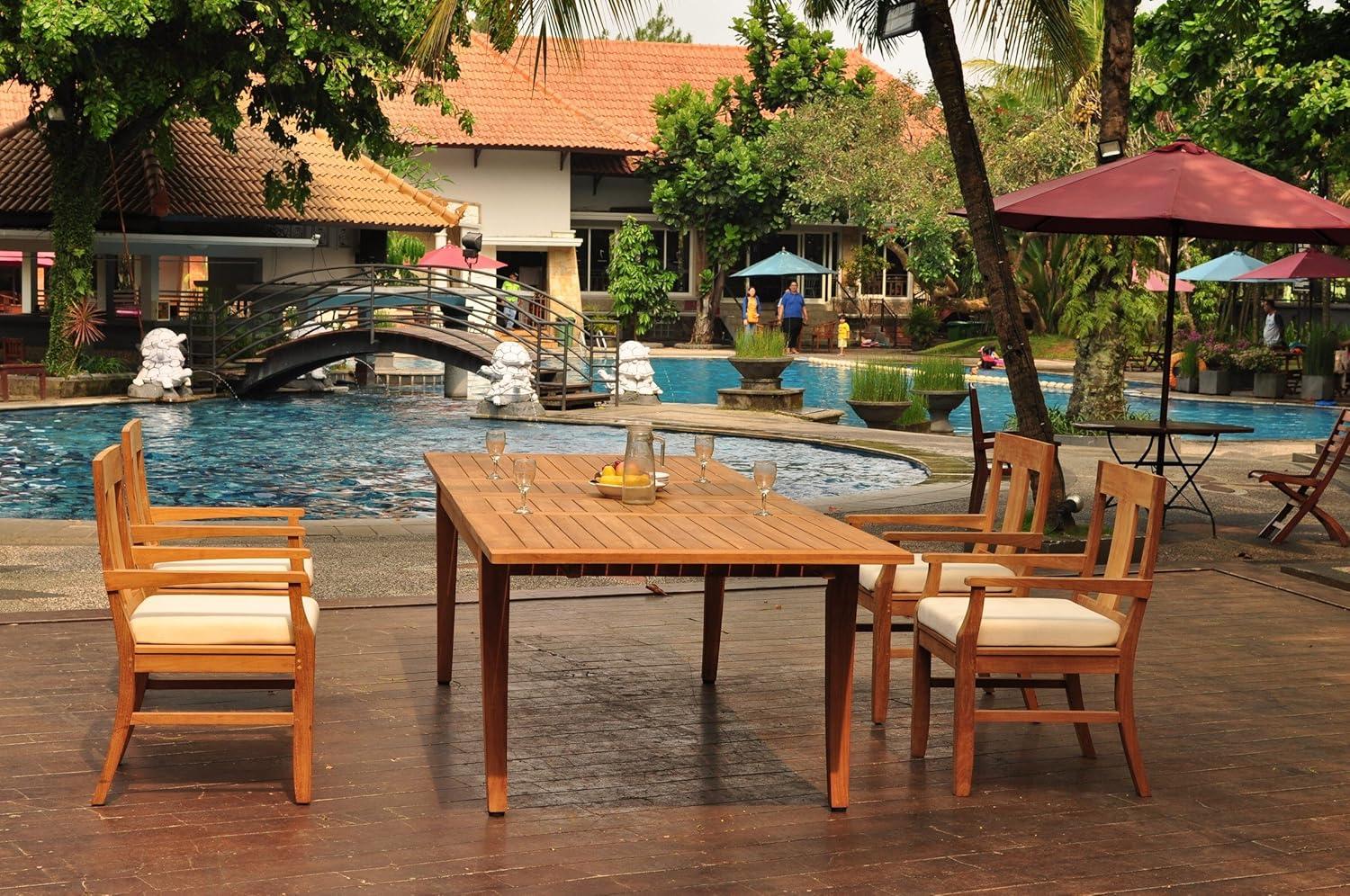 4-Seater Grade-A Teak Wood Dining Set Review | Our Expert Take