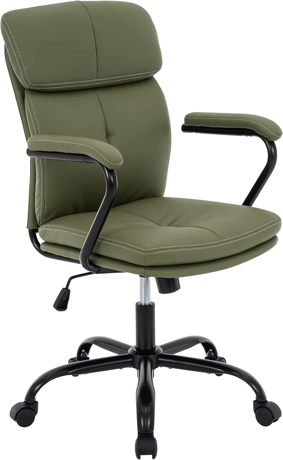 Stylish Olive Green Office Chair Review | Comfort & Durability Insights