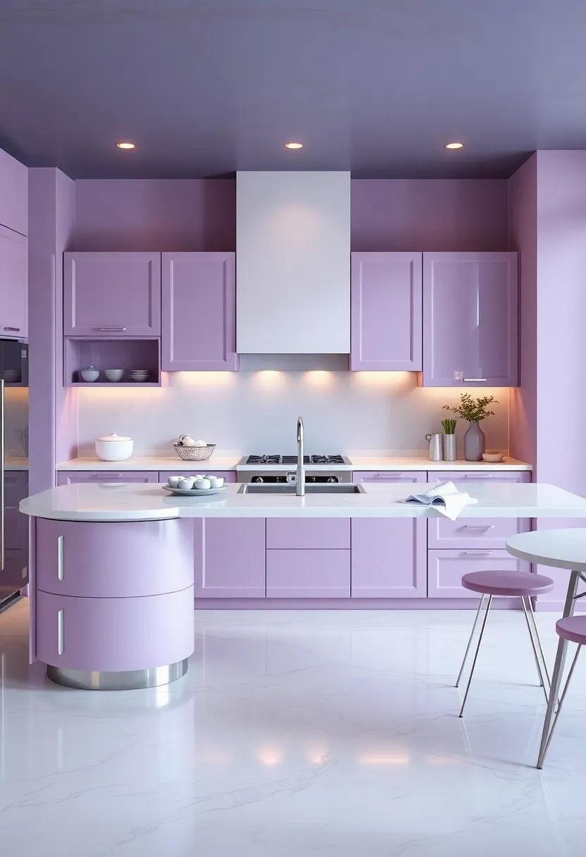 Transform Your Space: Explore Elegant Lavender and Platinum Kitchen Designs