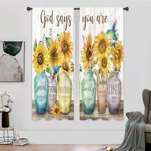 Transforming Our Space: A Review of Sunflower Bible Verse Curtains ...
