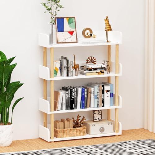 Transforming Spaces: Our Take on the 4-Tier Wooden Bookshelf - YONOHOME