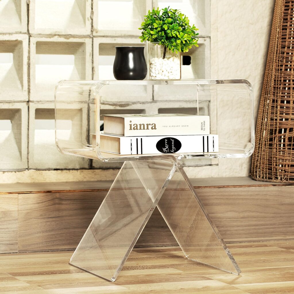 Artistic Acrylic Side Table Designs for Contemporary Spaces - YONOHOME