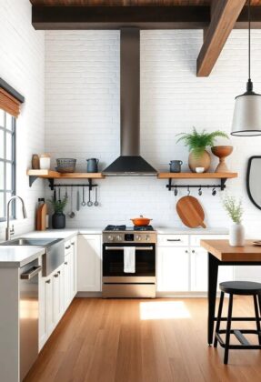29 Inspiring Elements for an Industrial Farmhouse Kitchen: Style Meets ...