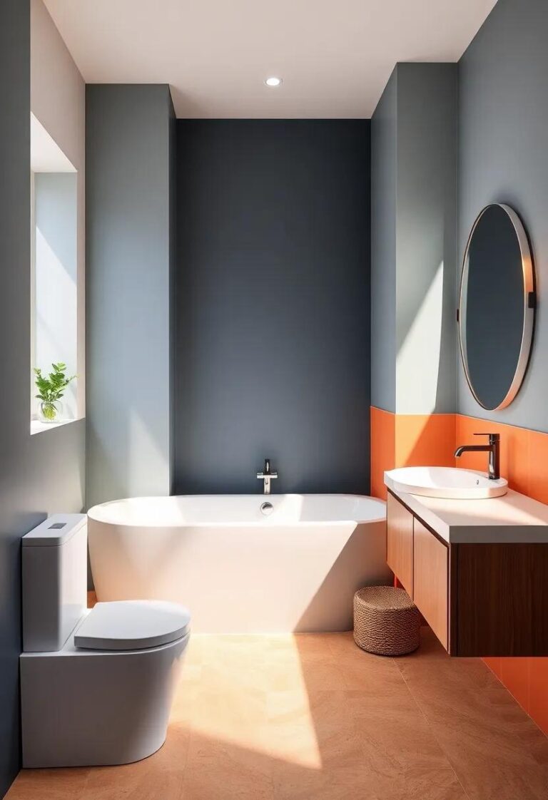 Transform Your Space: Stunning Two-Tone Bathrooms with Bold Accent Colors