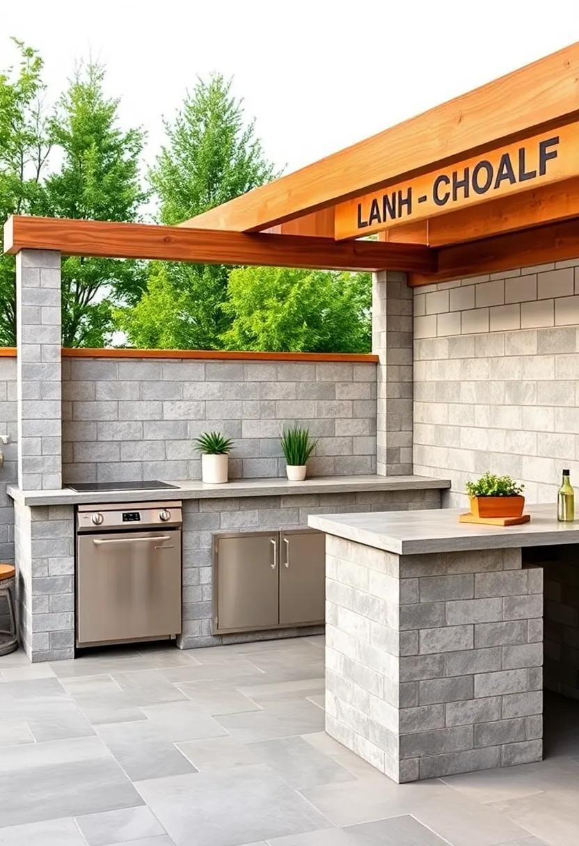 29 Inspiring Cinder Block Outdoor Kitchen Ideas for Your Dream BBQ Space