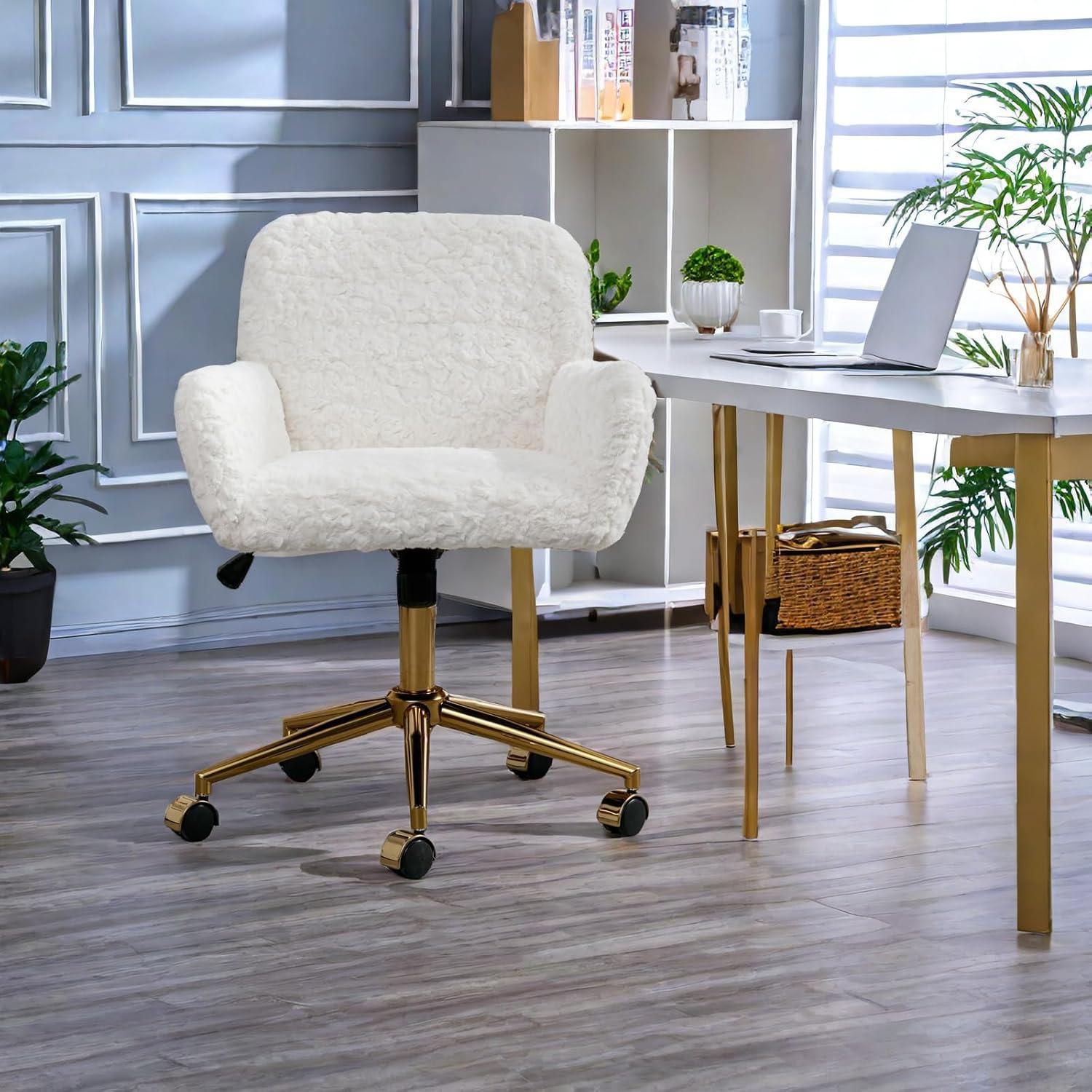 Why We Love the ChicFurnit Beige & Golden Office Chair | Stylish ...