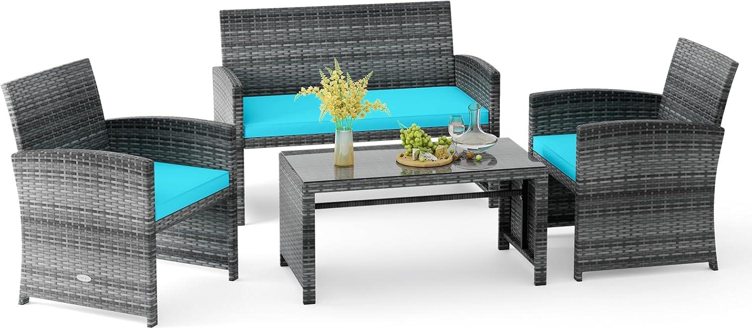KOTEK Turquoise Patio Set Review: Stylish Comfort for Your Outdoor Space