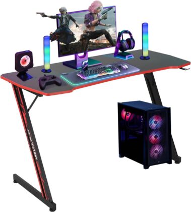 47" Z-Shaped Gaming Desk Review | Stylish & Functional Gaming Setup