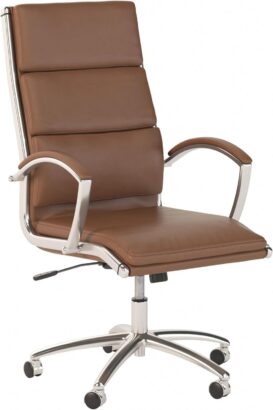 Bush 400 Series Saddle Tan Executive Chair Review | Comfortable ...