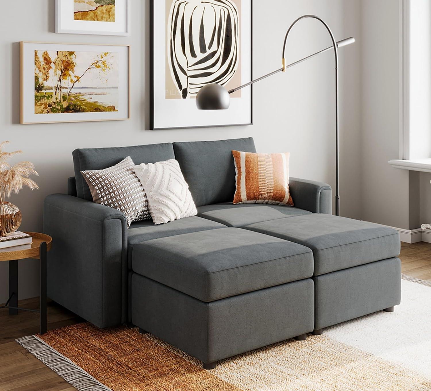 Cozy Small Spaces with LINSY HOME Modular Sofa | Space-Saving Comfort Tips