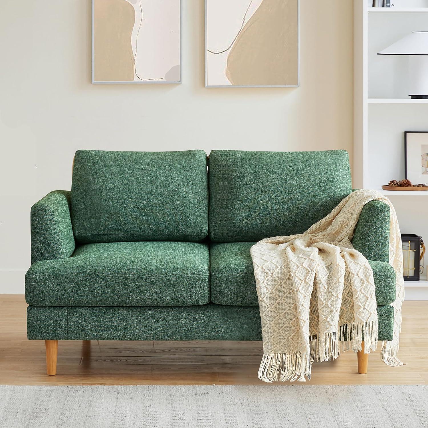 Cozy 56" Mid-Century Loveseat Review | Perfect for Small Spaces
