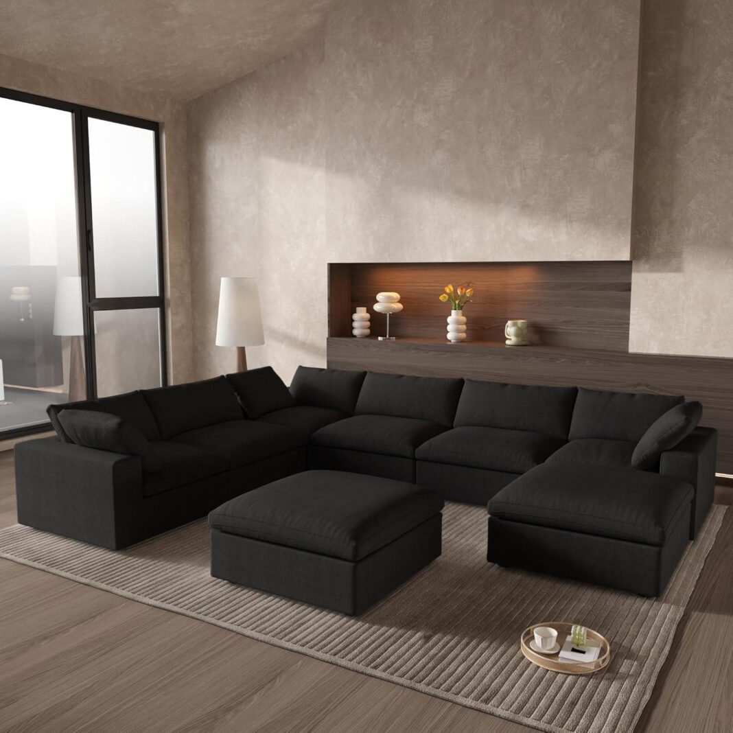 Cozy Living Room Makeover with the Cloud Couch Modular Sofa | Our ...