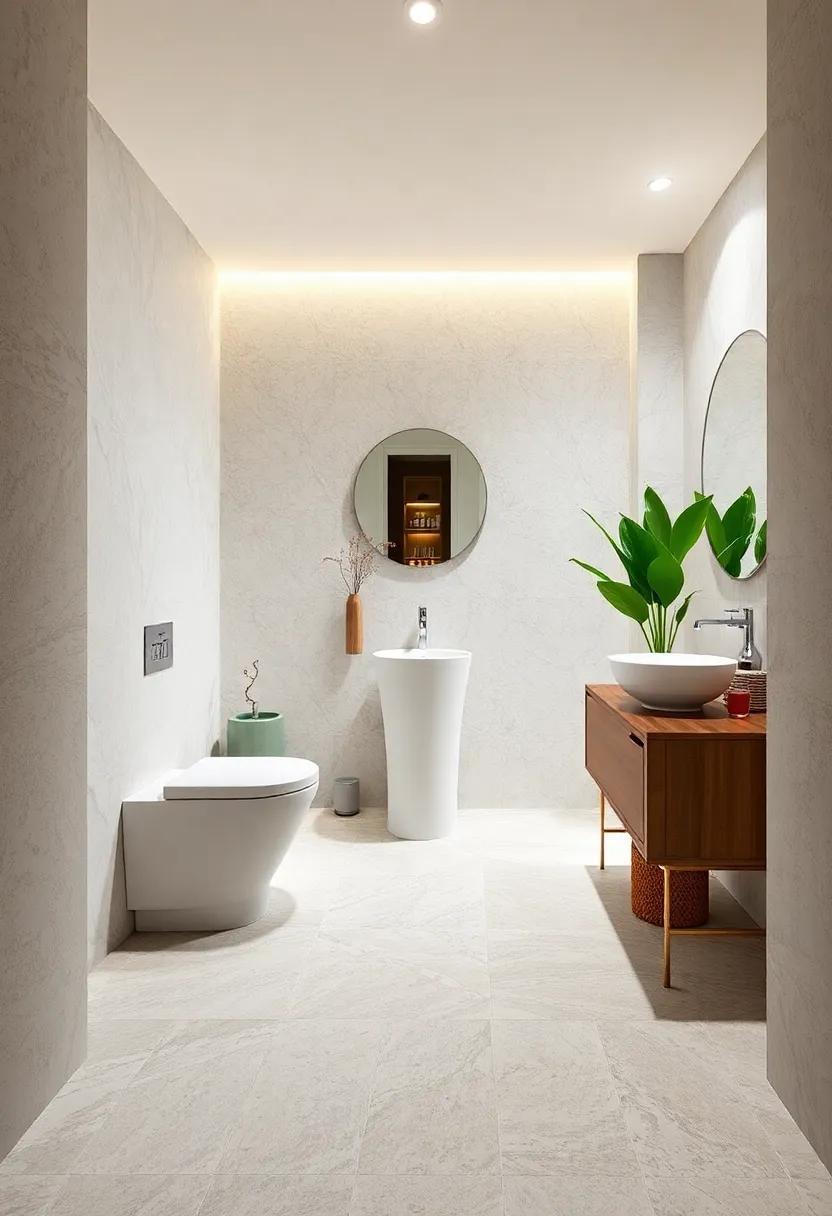 25 Stunning Powder Room Floor Ideas to Elevate Small Space Design ...