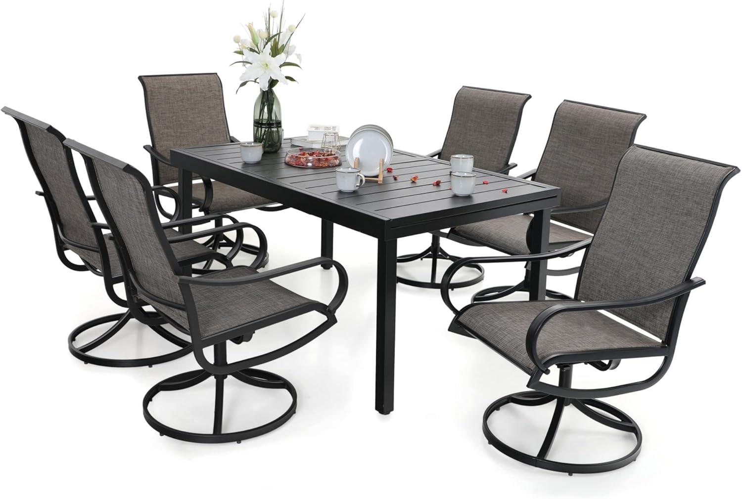 PHI VILLA 7-Piece Patio Set Review: Ultimate Comfort & Style for Your ...