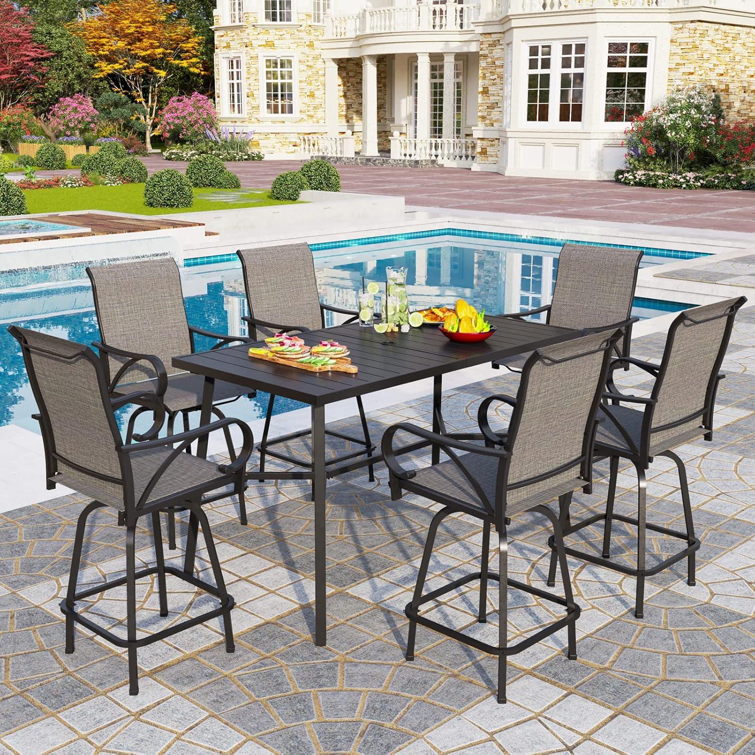 PHI VILLA Outdoor Bar Set Review: Stylish & Comfortable Outdoor ...