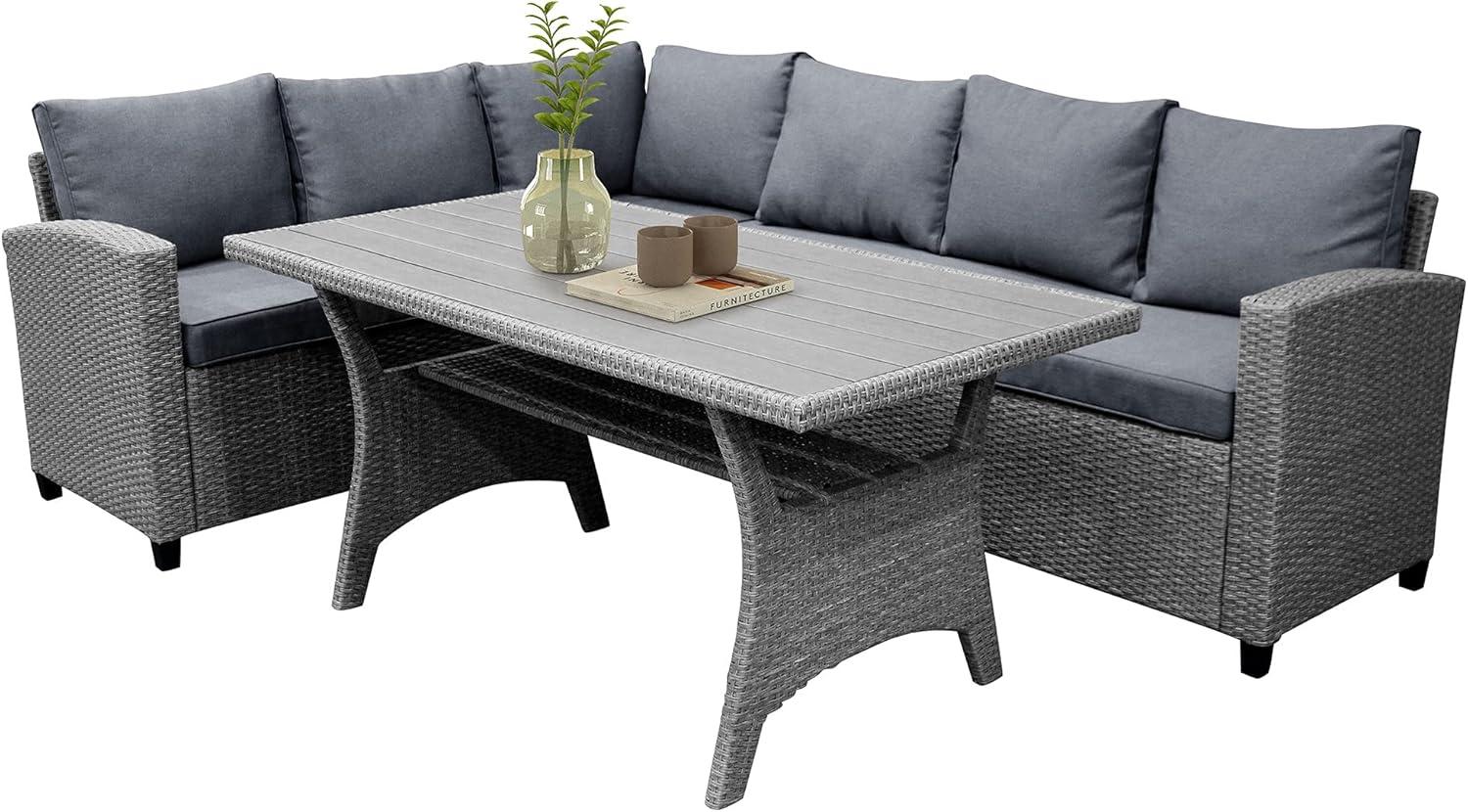 PE Rattan Patio Set Review: Comfortable Outdoor Gatherings