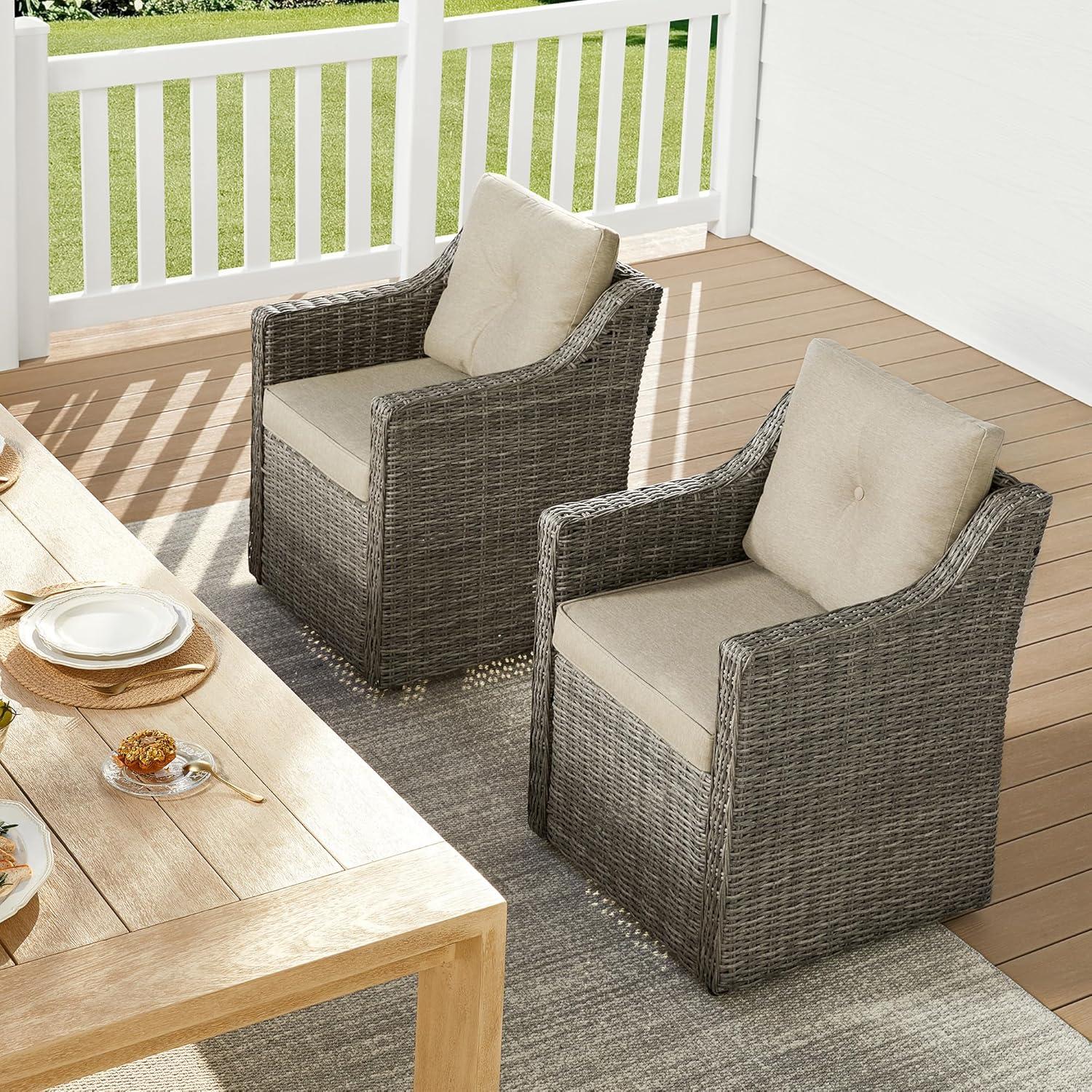 CHITA Wicker Patio Dining Chairs Review — Rolling Comfort (≈57 characters)