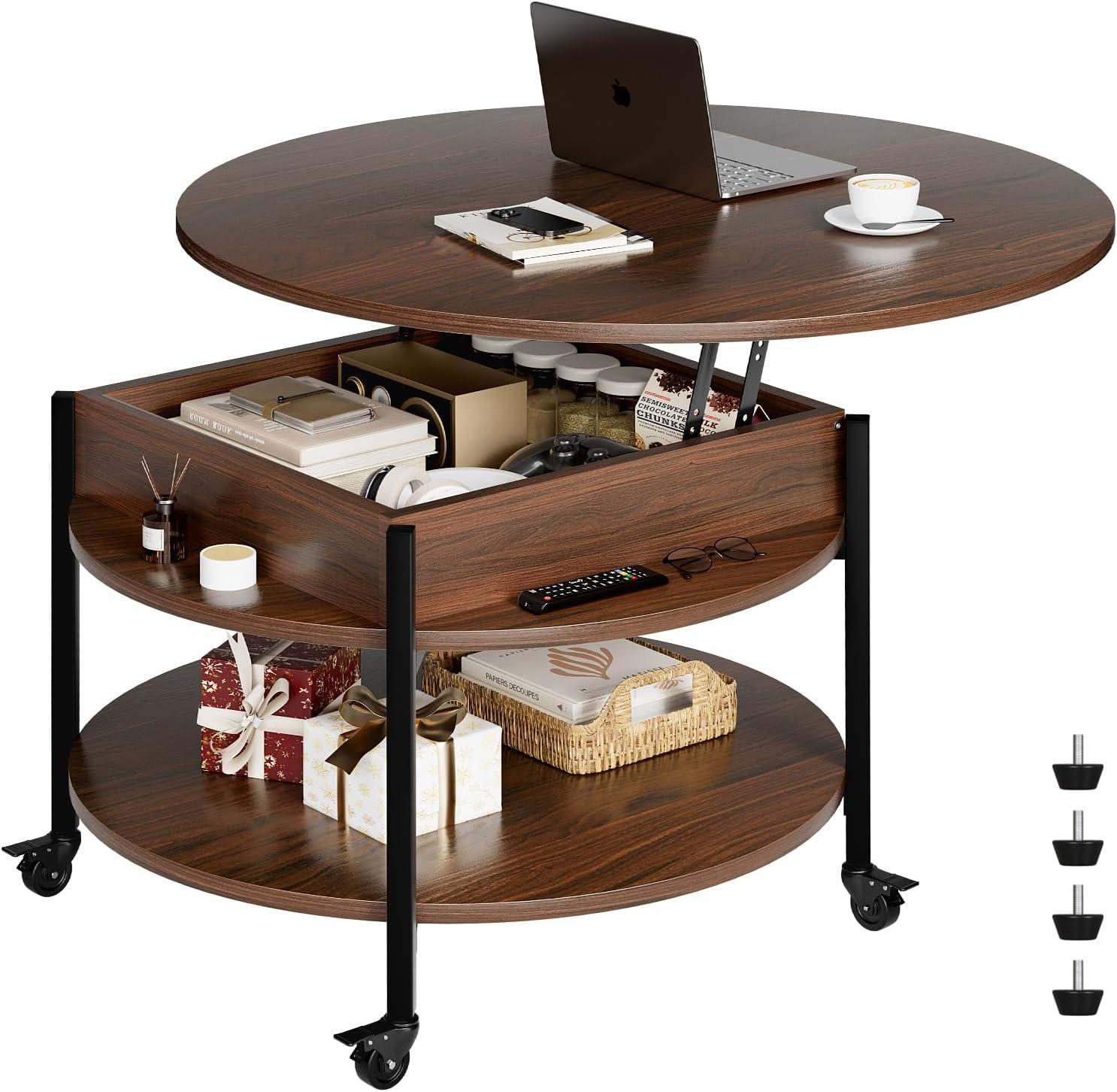 FABATO Round Lift-Top Coffee Table — How It Fits Your Space
